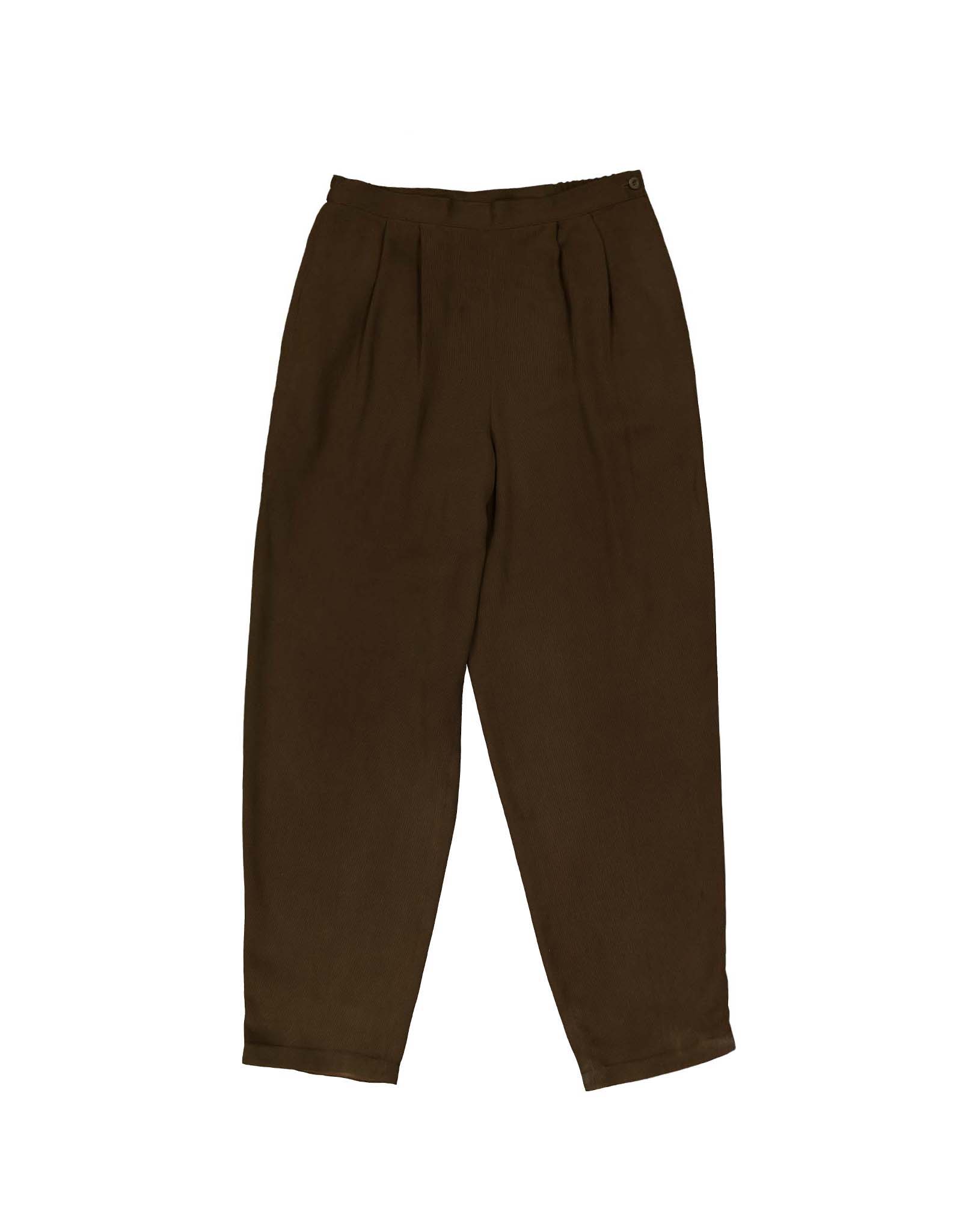 August Silk moteriškos šilkinės klostuotos kelnės