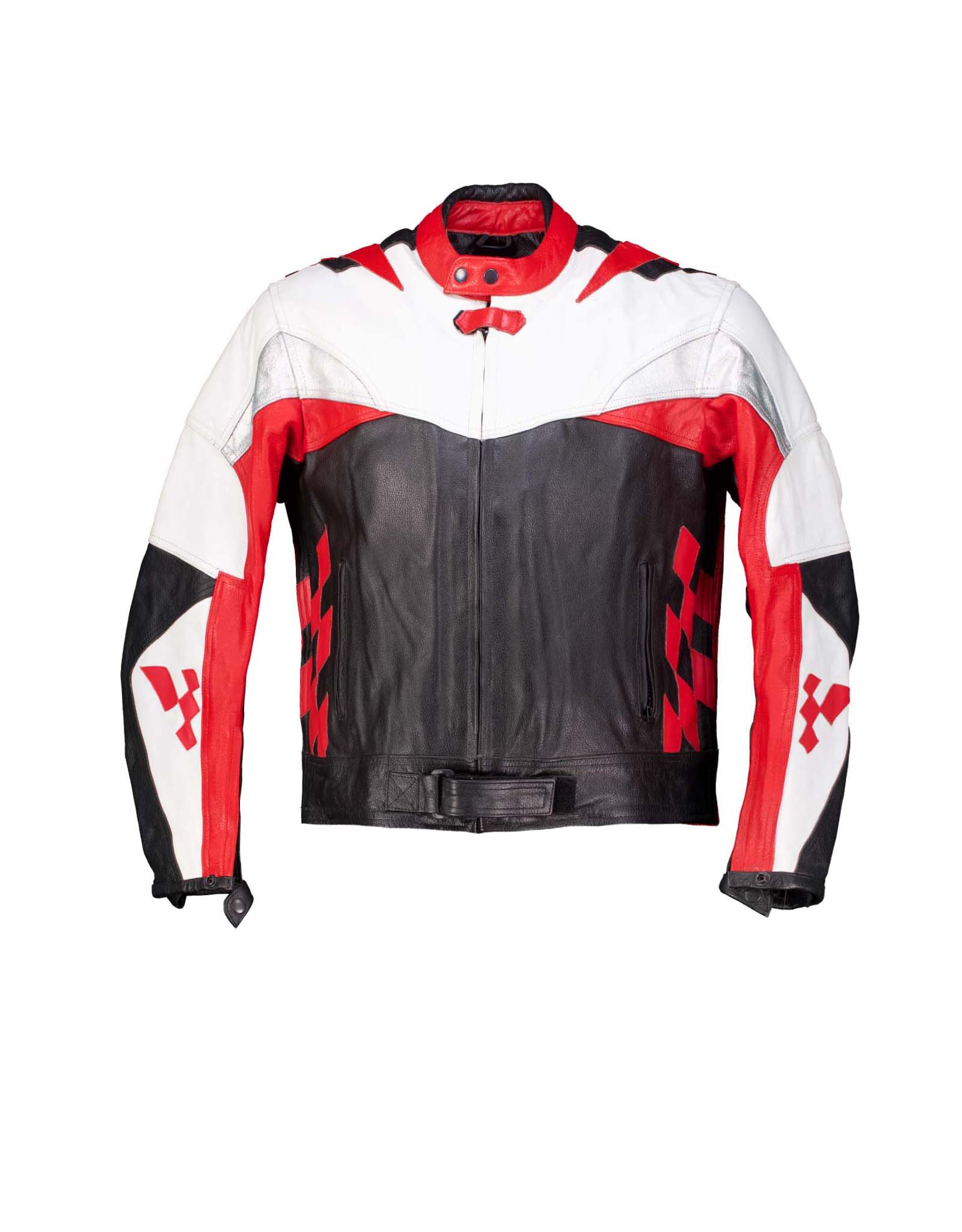 Urbu men's real leather motorcycle jacket