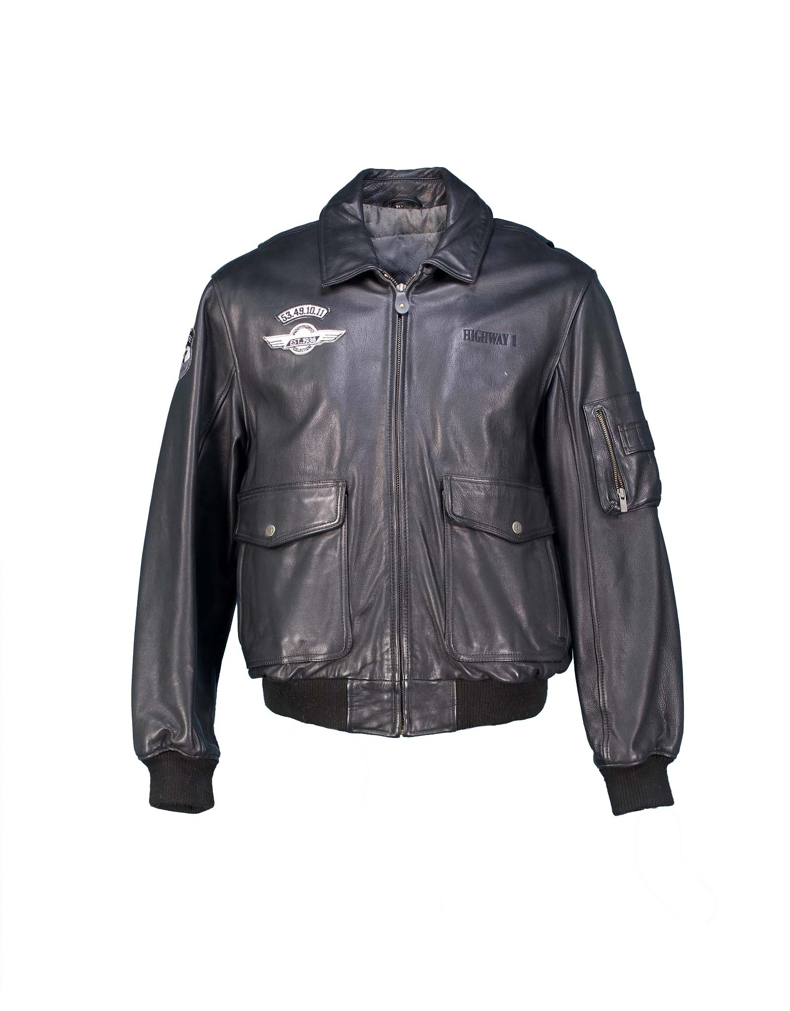 Highway men's real leather jacket