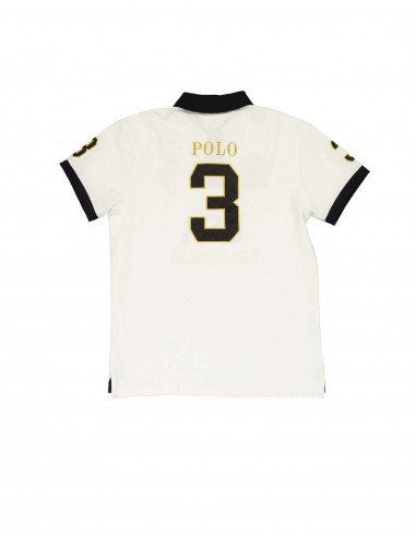 Polo Ralph Lauren men's white cotton print embroidered top