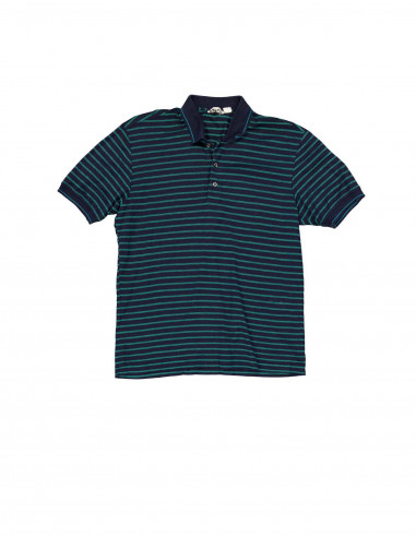 Cerruti 1881 men's navy blue pinstripe cotton top