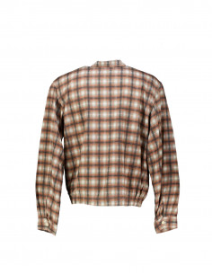 Comfort vintage men's 90's brown checkered jacket