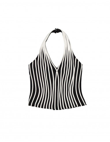 Joseph Ribkoff vintage women's 00's black pinstripe top