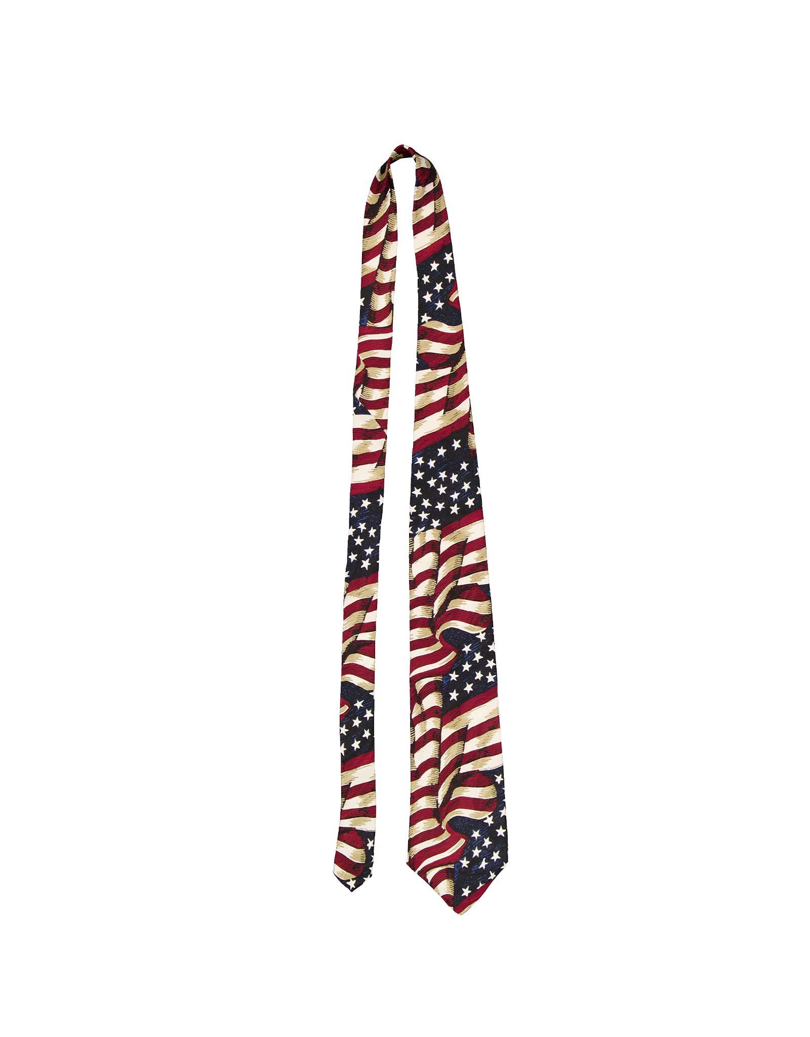 Artifacts vintage men's multi print silk tie