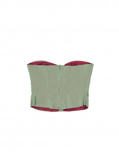 Laura Elomaa vintage women's 00's green corset