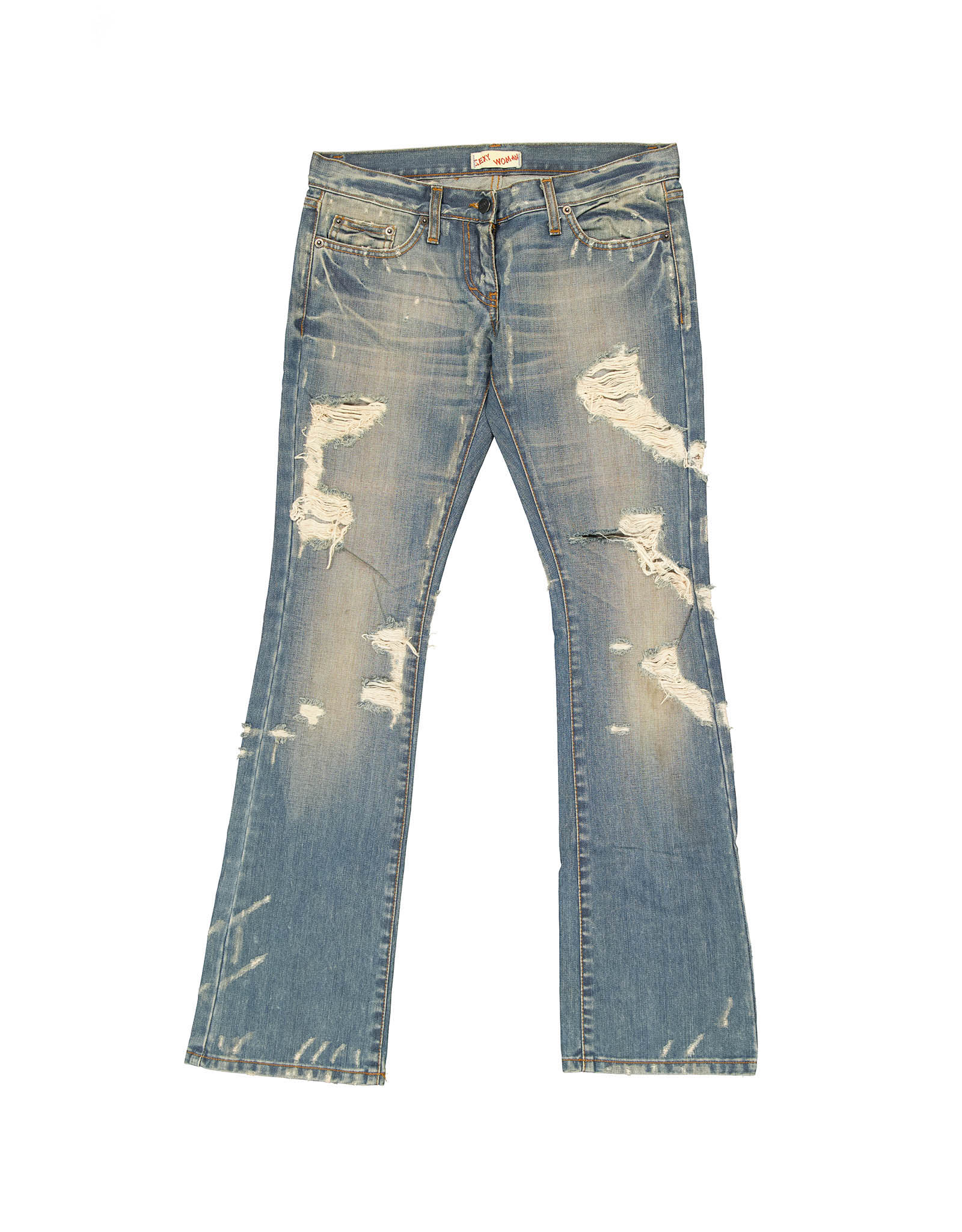 Sexy Woman vintage women's 00's blue cotton Y2K jeans