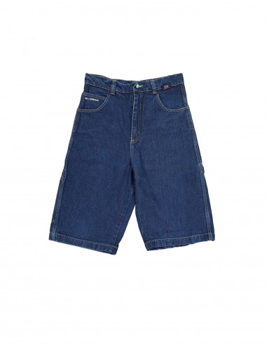 Wu Wear vintage men's blue cotton bermuda denim shorts